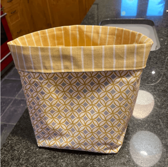 Reversible Fabric Basket PDF Sewing Pattern | 5 Sizes